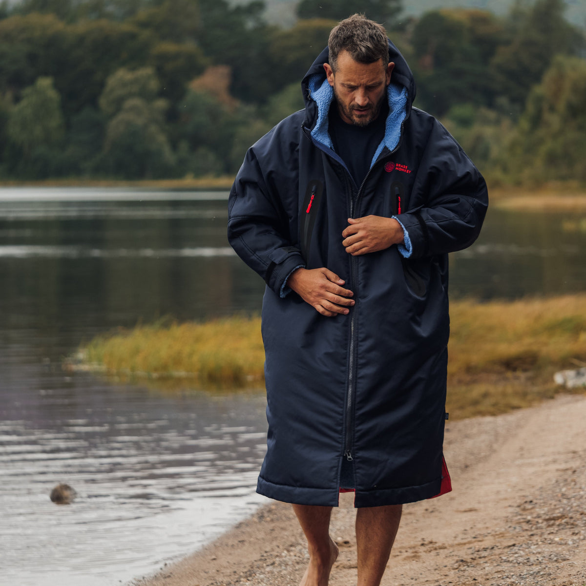 Brass Monkey Dip Coat - Premium Waterproof Cold Water Swimming Changing ...